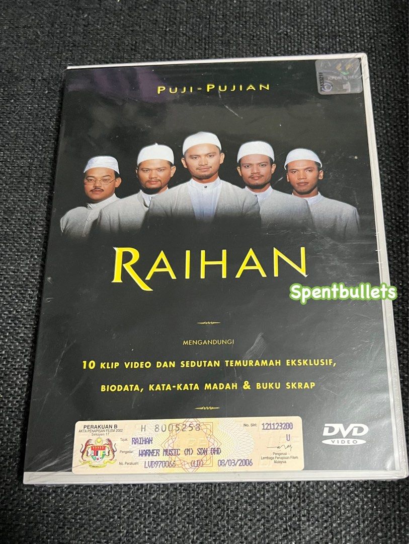 DVD raihan puji pujian ori sealed melayu nasyid bukan cd kaset cassette ...