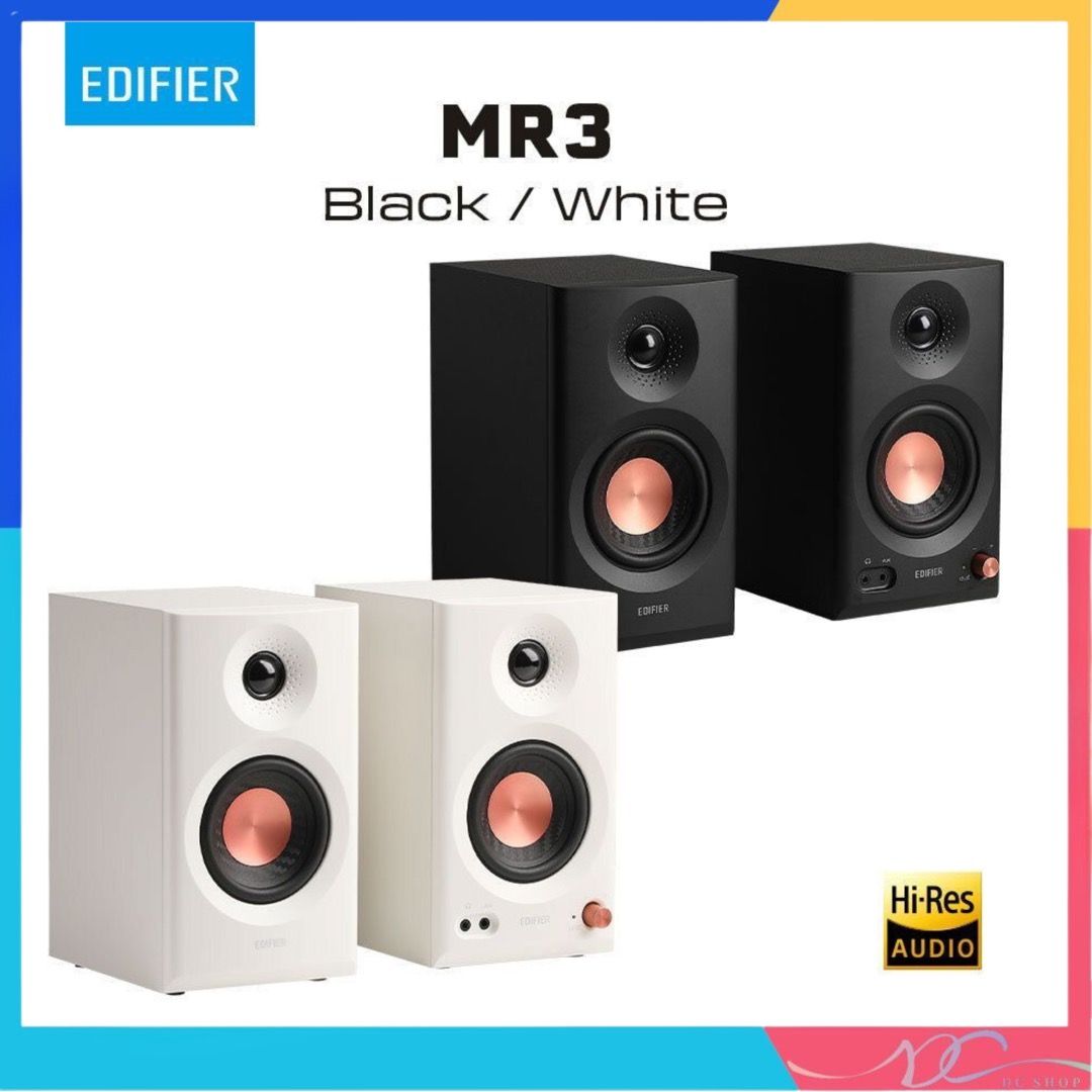 🌟全新行貨🌟EDIFIER - 漫步者 MR3 桌上型2.0 喇叭 (2色) Hi-Res 認證 MDF箱體 藍牙 書架喇叭 高質解碼 桌面音響 PC AUX RCA 藍牙 桌上型2.0喇叭 ...