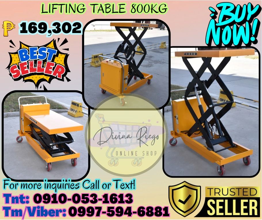 electric hydraulic platform lift table 800KG, Commercial & Industrial ...