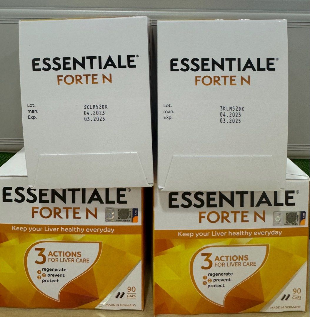 Essentiale Forte N (Liver Supplements) 90’s, Health & Nutrition, Health ...