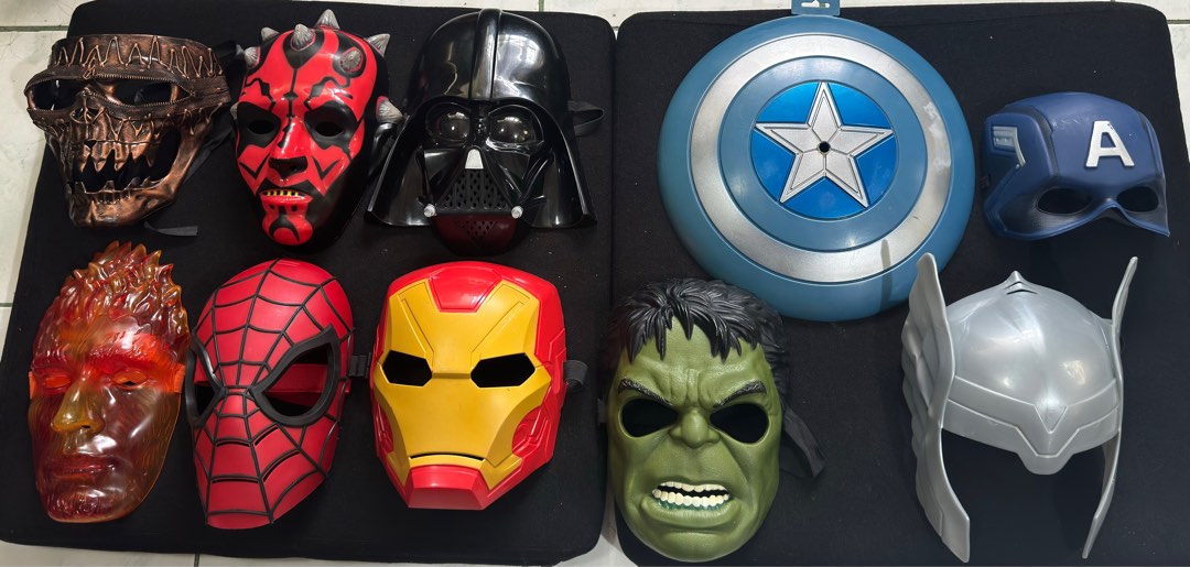 Halloween Mask For Kids Avengers Ironman Hulk Thor Spiderman Capt ...