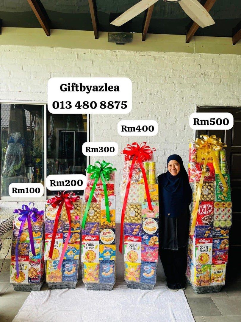 Hamper makanan dan minuman size besar dan tinggi, Food & Drinks, Gift ...