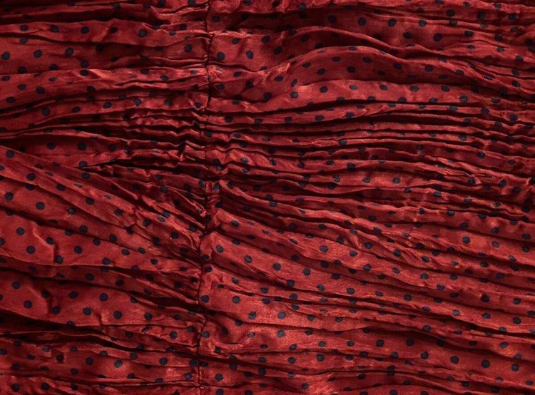 Ines de la Fressange X Uniqlo Women’s Red Blue Polka Dot Crinkle Skirt, Women's Fashion, Bottoms ...