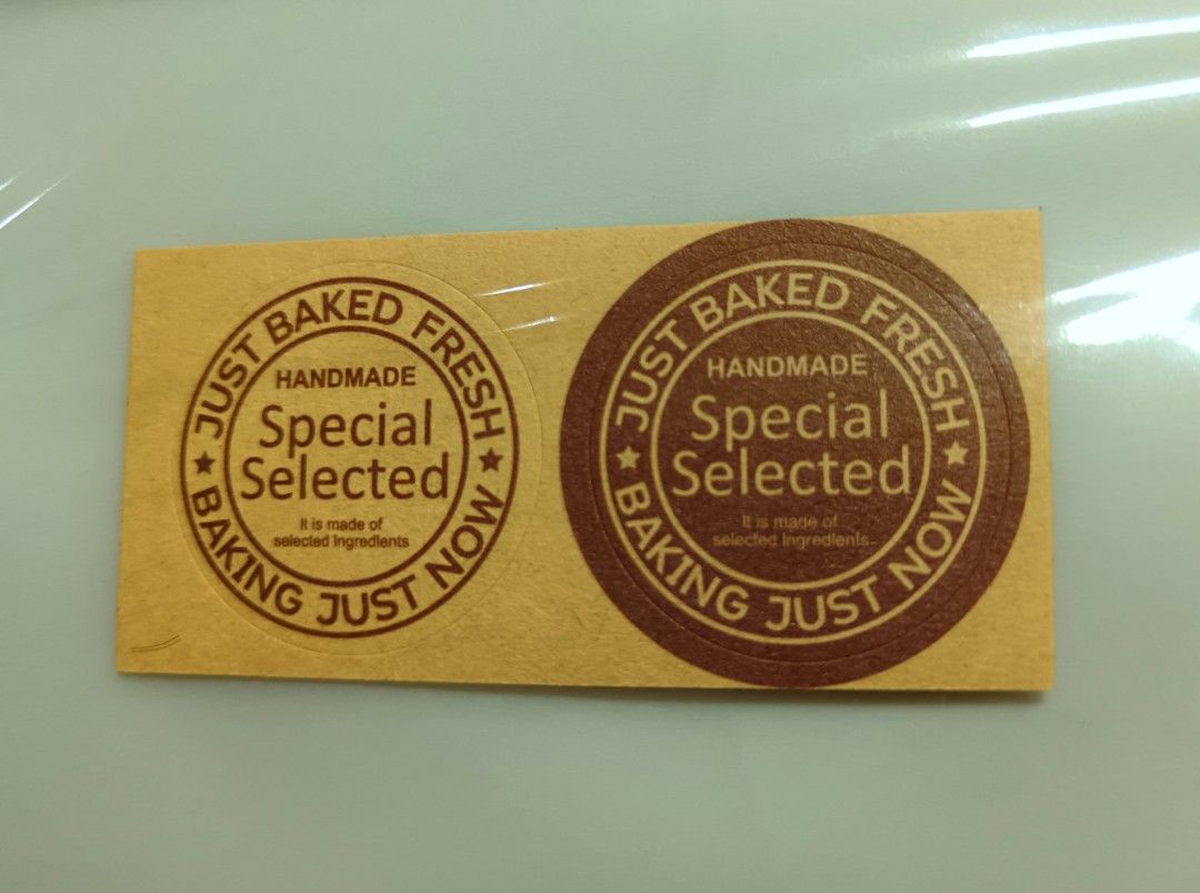 Just Bakes Fresh Label Sticker with Envelope Brand New, Food & Drinks ...