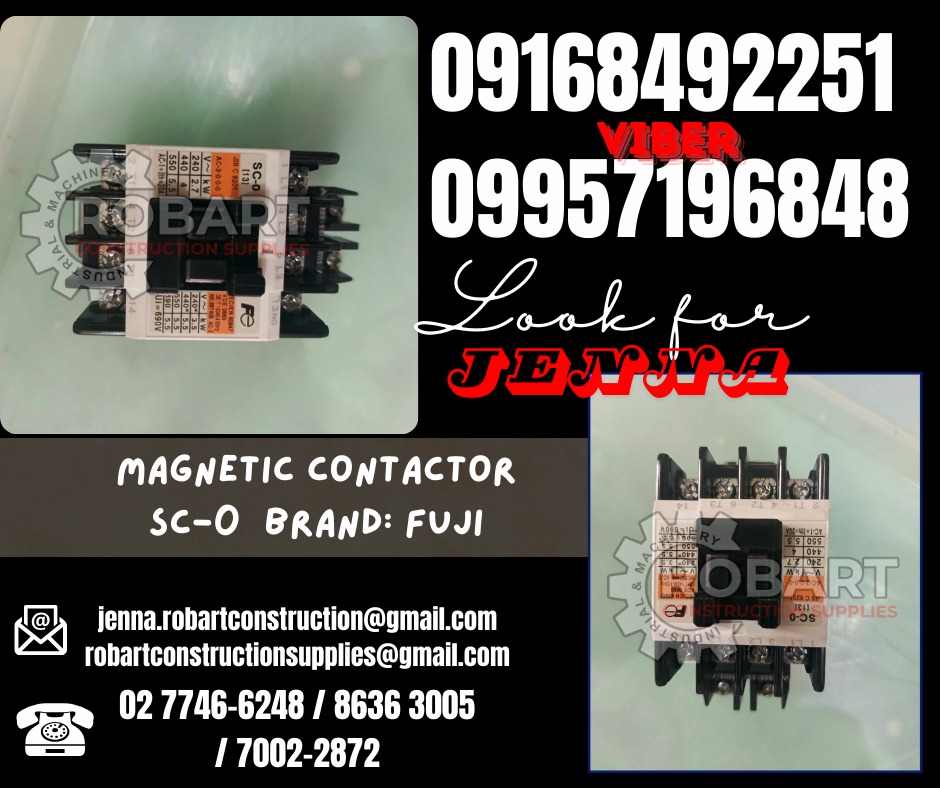magnetic contactor sc-0 Brand: fuji 220 coil voltage, Commercial ...