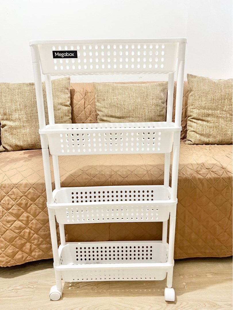 Megabox Slim Tray Cart 4 Layers, Furniture & Home Living, Office ...