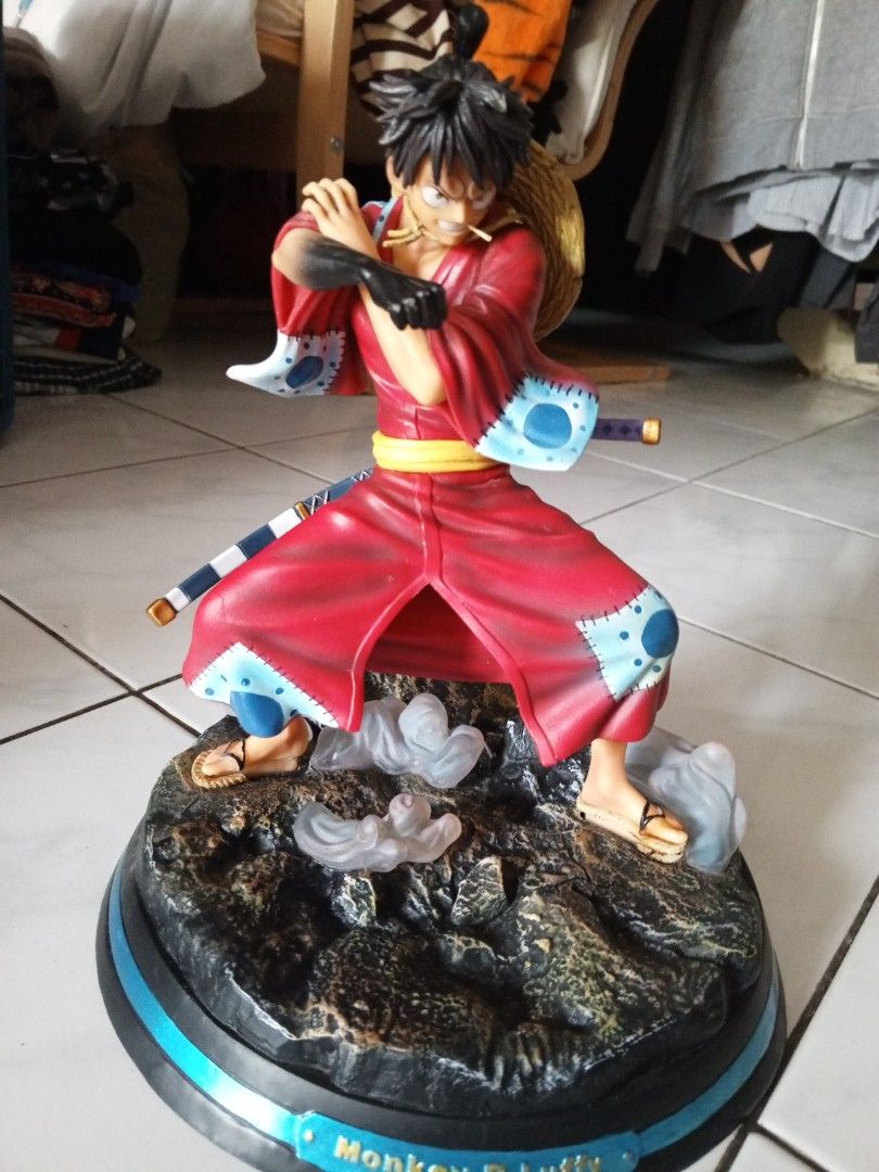 MK One Piece Monkey D Luffy Statue Figurine Land of Wano Resin Model ...