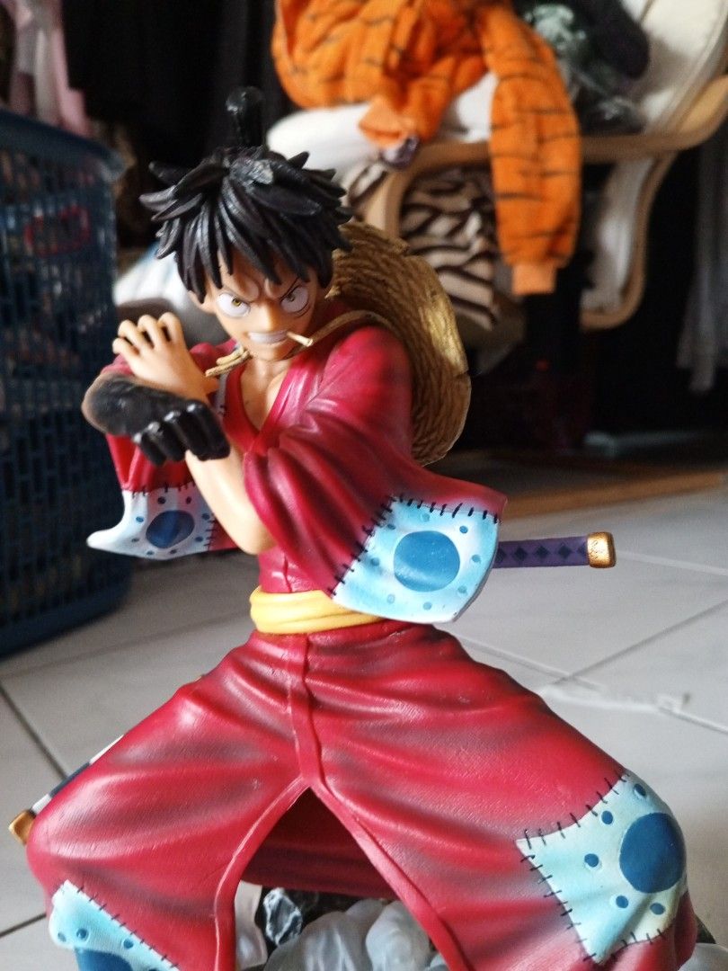 MK One Piece Monkey D Luffy Statue Figurine Land of Wano Resin Model ...