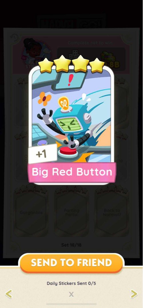 Monopoly go- Big red button, Video Gaming, Gaming Accessories, In-Game ...