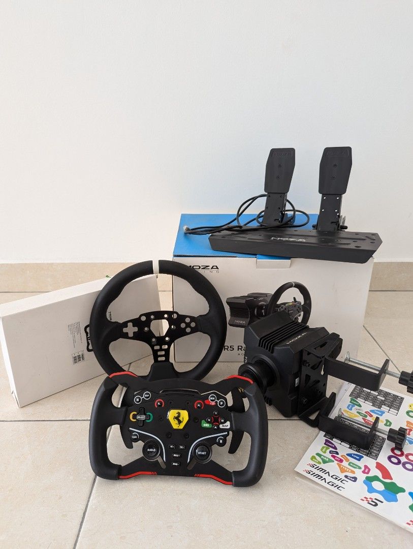 Moza R5 + ES Formula Steering Direct Drive Sim Racing kit, Video Gaming ...
