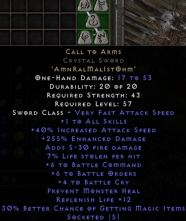 crystal sword max sockets