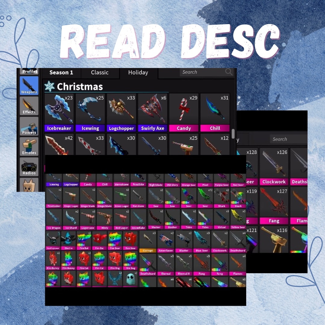 Roblox MM2 Godly/Ancient (Murder Mystery 2), Video Gaming, Gaming ...