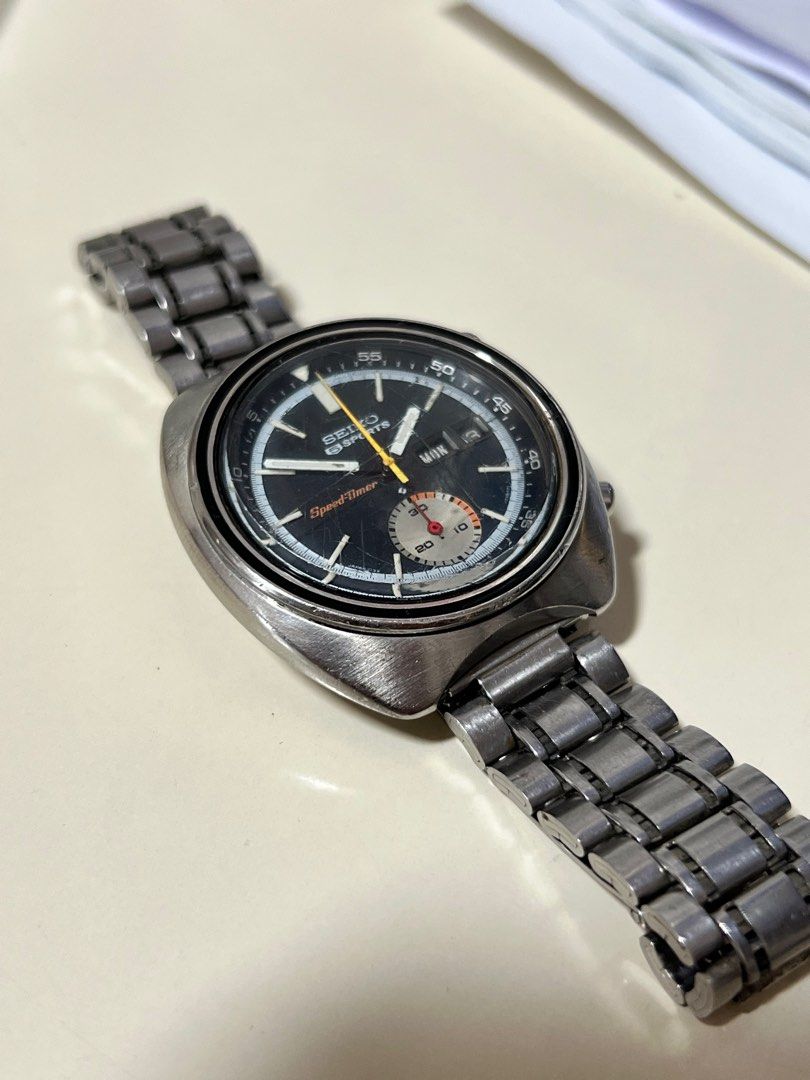 Vintage Seiko 6139-7020 speed timer ( flying saucer ), Men's Fashion ...
