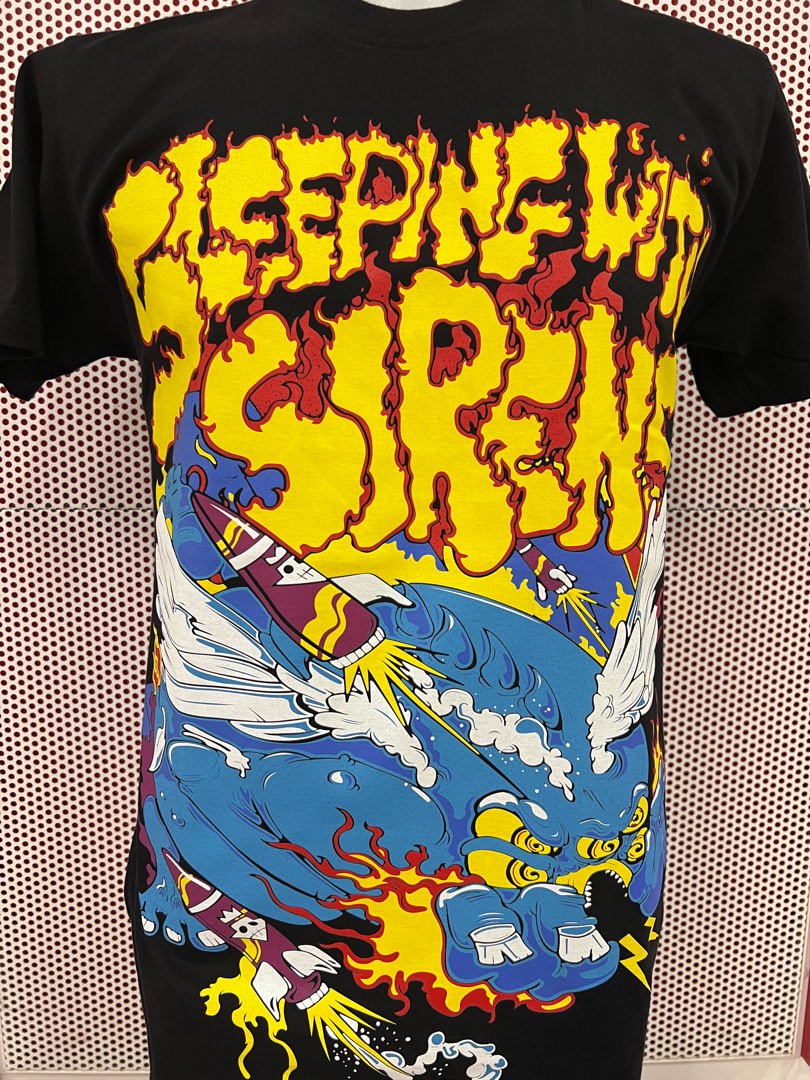 Sleeping with sirens SWS rock t shirt, Men's Fashion, Tops & Sets ...