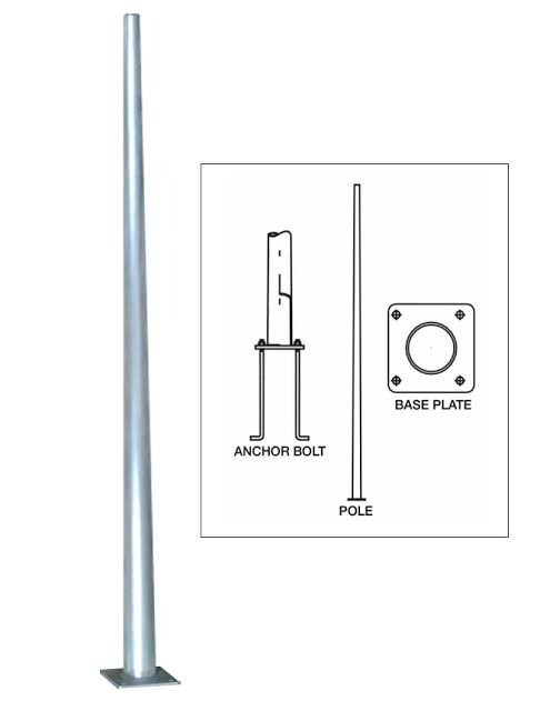 STEEL LAMP POST/FLAG POLE/CCTV POLE/POSTE, Commercial & Industrial ...