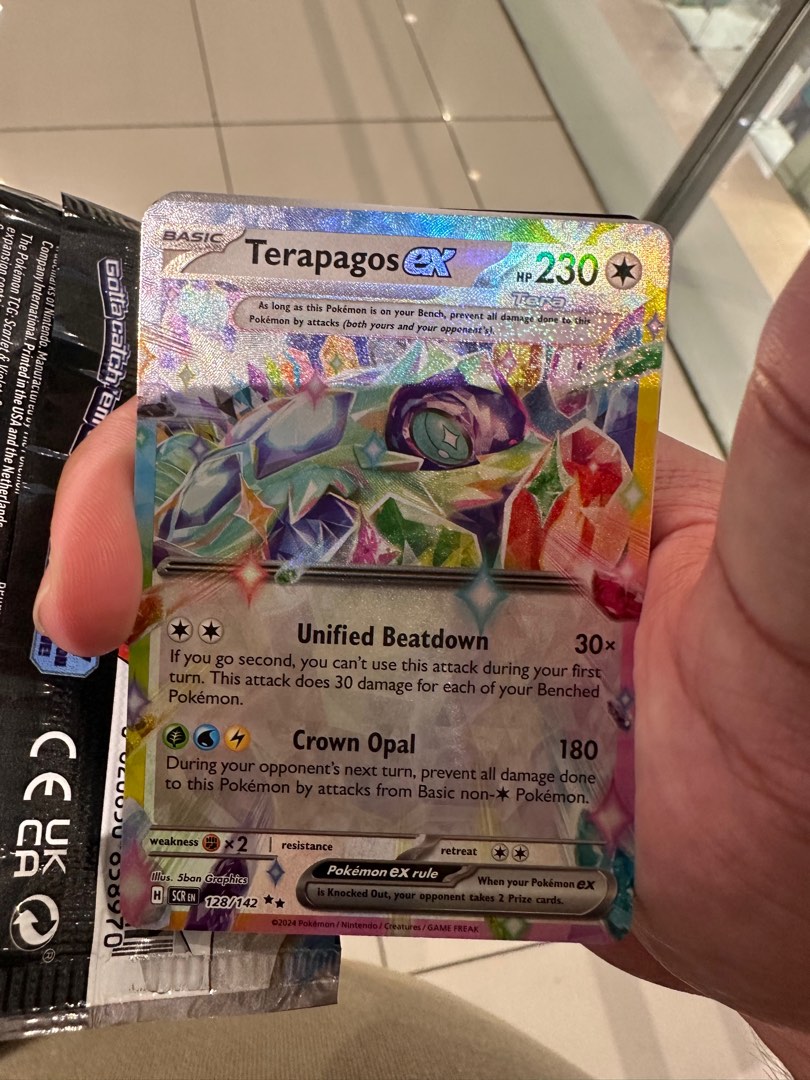 Terapagos Ex #128 Pokemon Stellar Crown, Hobbies & Toys, Toys & Games ...
