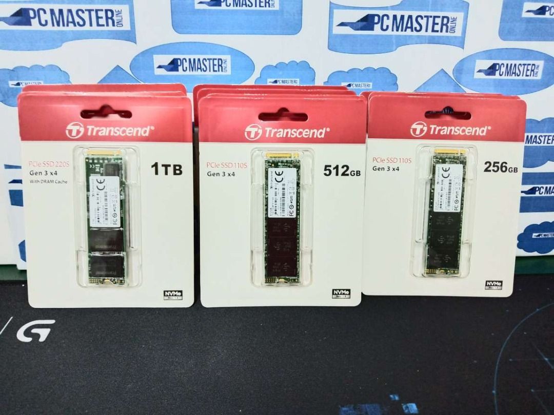 Transcend NVMe M.2 SSD PCIe 256gb 512gb Gen3 MTE110s, Computers & Tech, Parts & Accessories ...