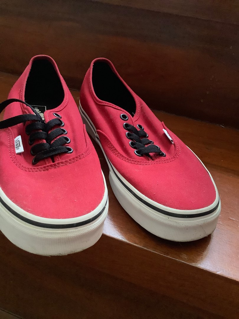 VANS ERA Classic Red White Atlethic shoes Skate sneakers OLD SKOOL, Men ...