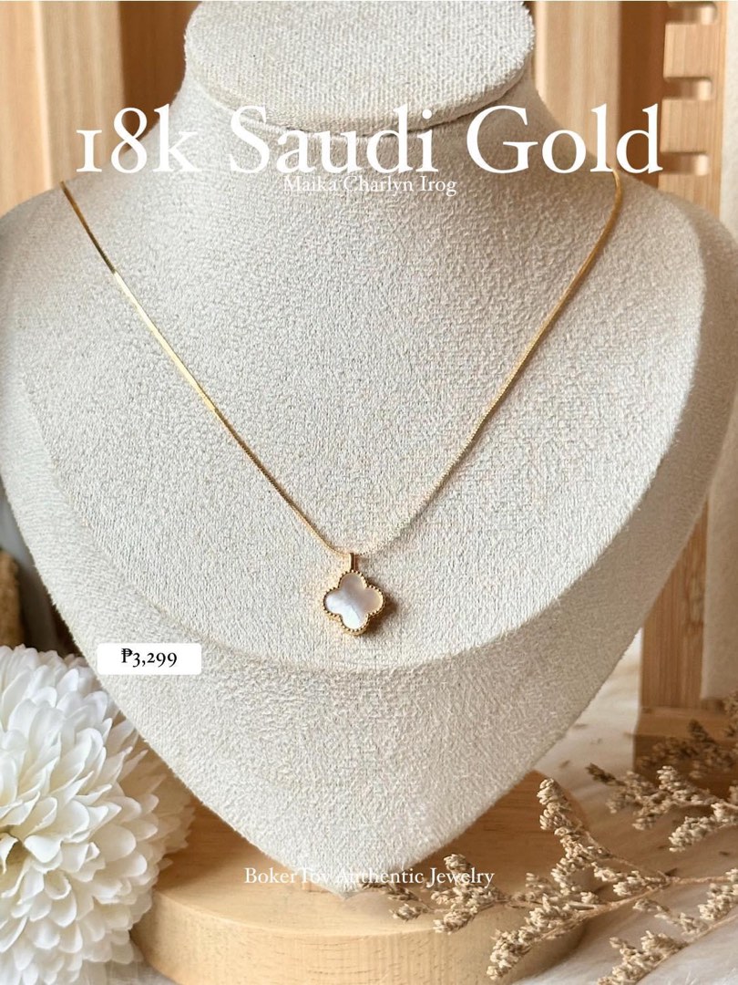 VCA in 18k Gold flat chain, Women's Fashion, Jewelry & Organizers ...