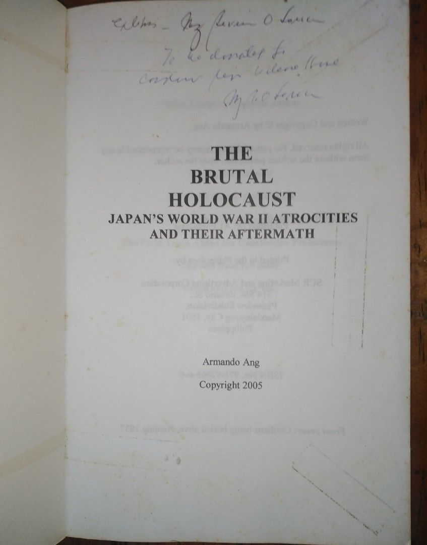 (VERY RARE) 2005 The Brutal Holocaust: Japan's WW2 Atrocities and their ...