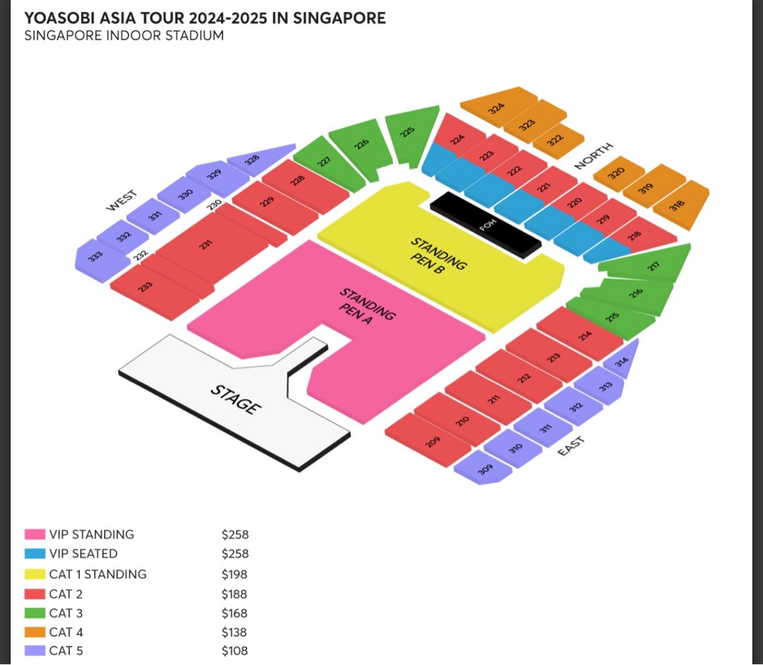Yoasobi 2024 Singapore concert event, Tickets & Vouchers, Event Tickets ...