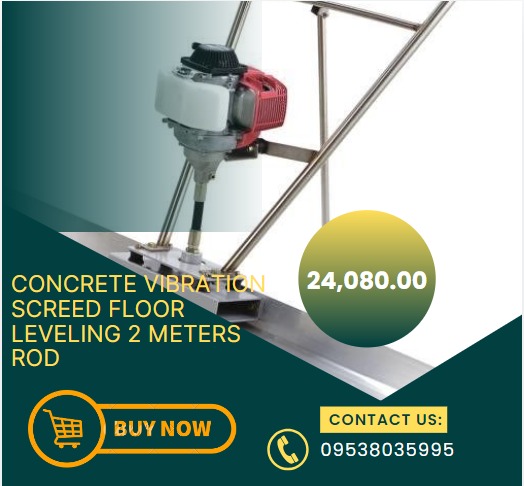 CONCRETE VIBRATION SCREED FLOOR LEVELING 2 METERS ROD, Everything Else ...