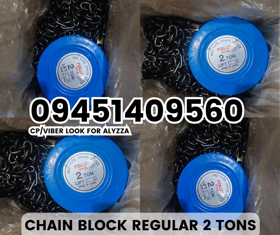 2TONS REGULAR CHAIN BLOCK, Commercial & Industrial, Construction Tools ...