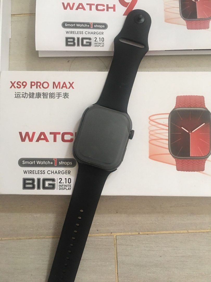 全新 XS9 Pro Max 智能 2.1寸 LED display 運動 健康 手錶 Watch 9 smart watch (無線充電器 ...