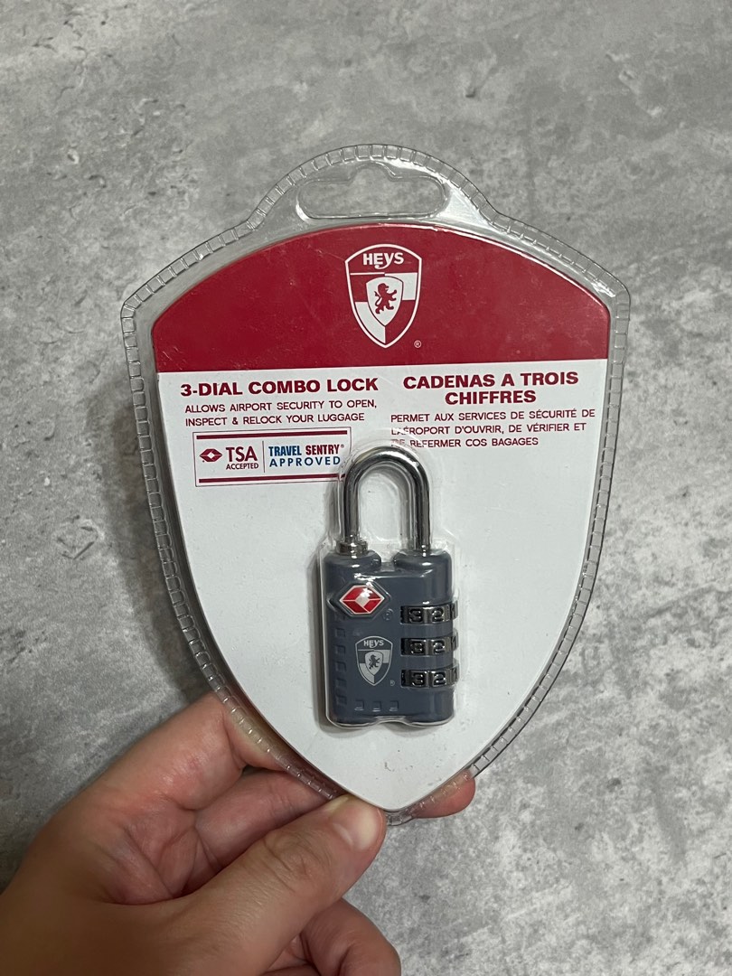 ️全新 加拿大名牌行李牌子 Heys TSA lock 密碼鎖 travel lock, 興趣及遊戲, 旅行, 旅遊 - 旅行必需品及用品 ...
