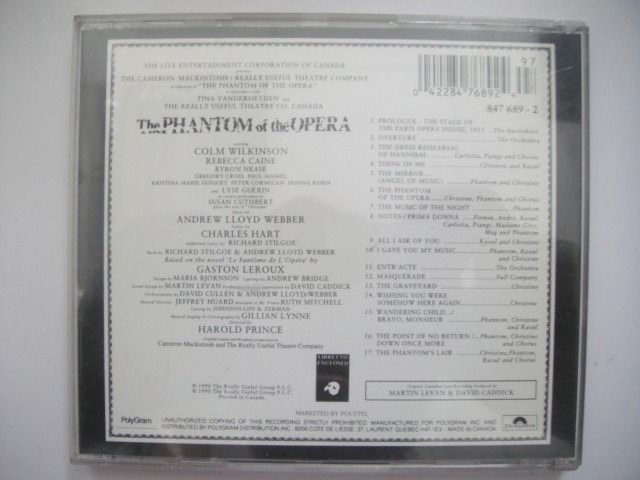 歌聲魅影 Highlights From The Phantom Of The Opera CD (Canada版) (Andrew ...