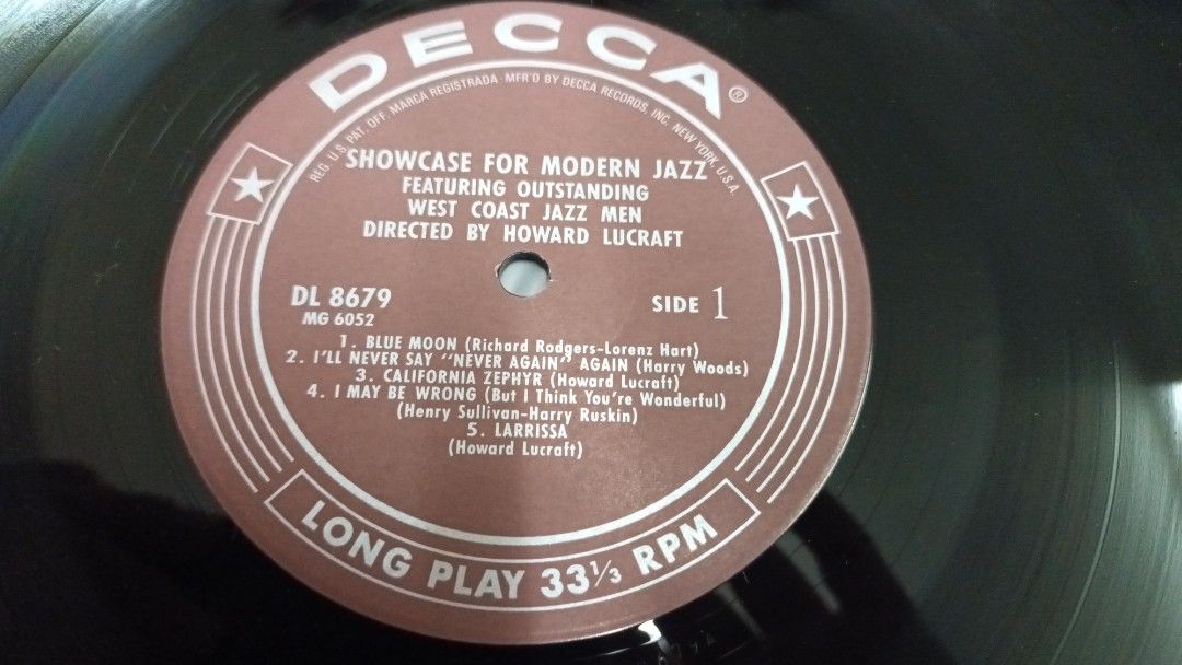 美版 jazz名盤 Howard Lucraft – Showcase For Modern Jazz 舊版 黑膠 LP, 興趣及遊戲, 音樂 ...