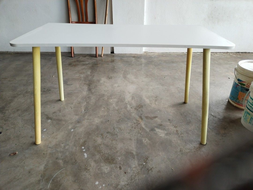 Kedah 2x4 kaki meja ofis baca office table desk, Furniture & Home ...