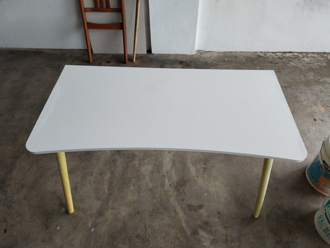 Kedah 2x4 kaki meja ofis baca office table desk, Furniture & Home ...