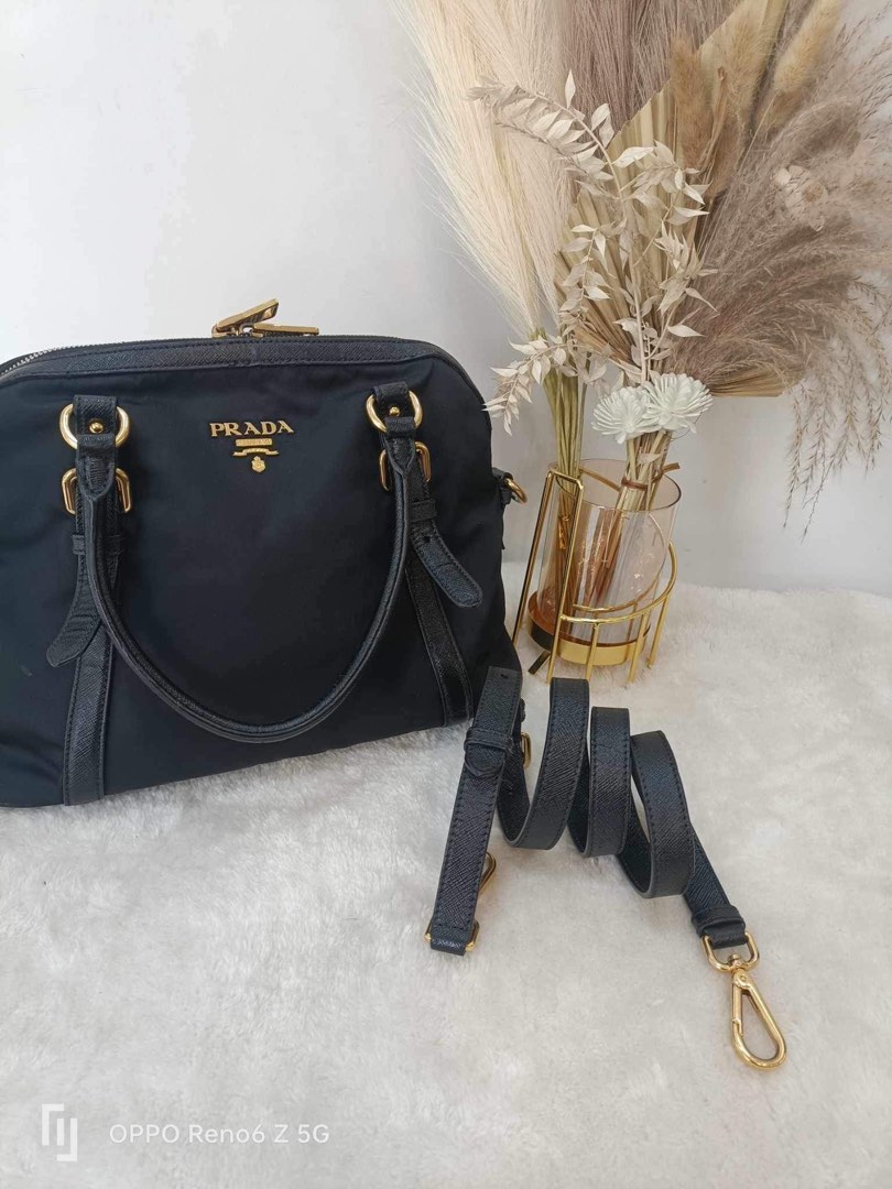 Authentic Prada 2 way bag, Luxury, Bags & Wallets on Carousell