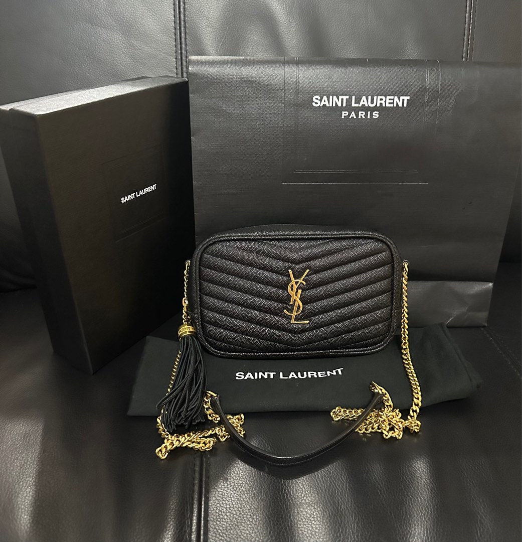 Authentic YSL Mini Lou Camera Bag, Luxury, Bags & Wallets on Carousell