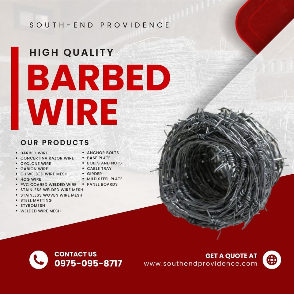 BARBED WIRE 2.1MM X 100-120M X 10KG, Commercial & Industrial ...