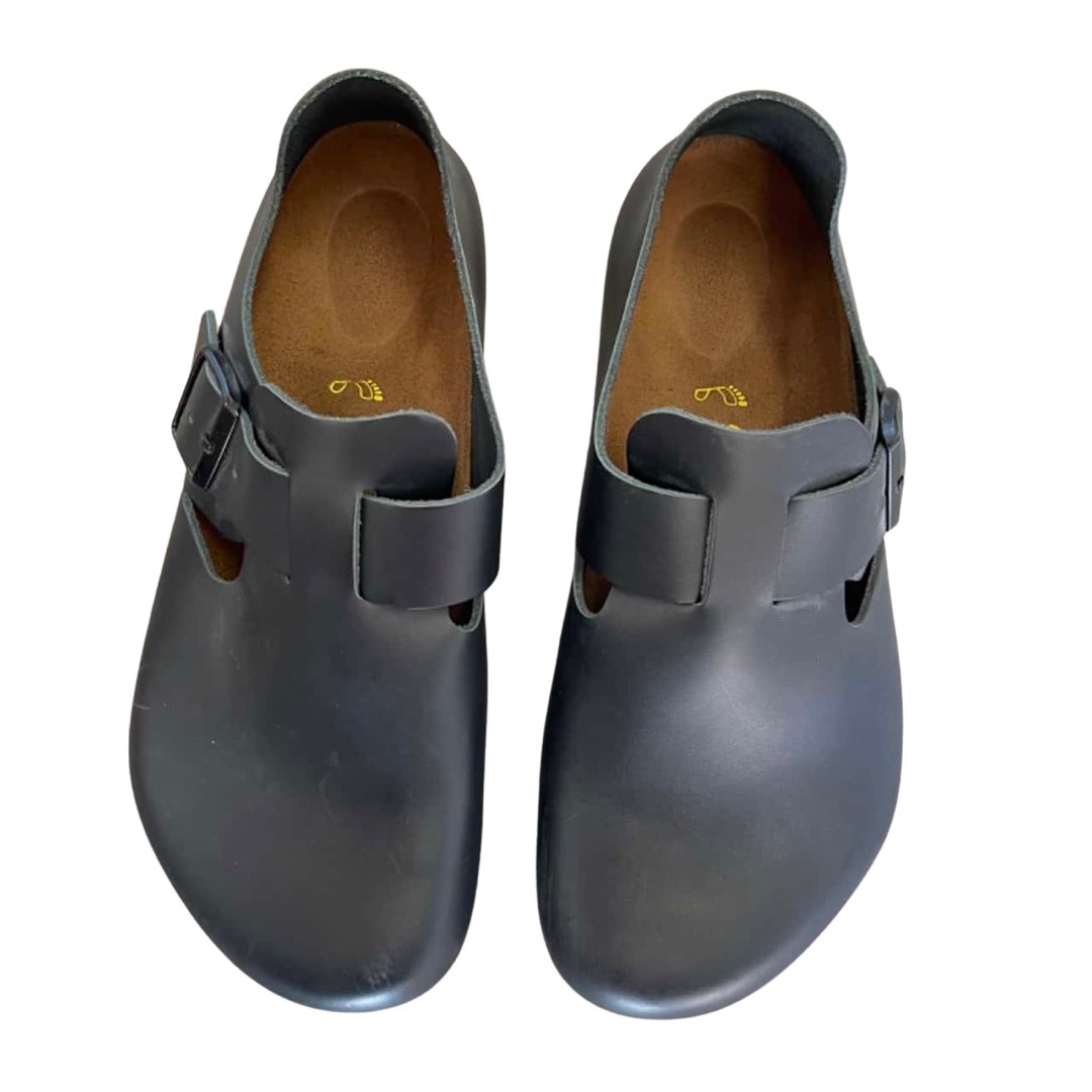 Birkenstock Closed Clogs Black, Men's Fashion, Footwear, Slippers ...