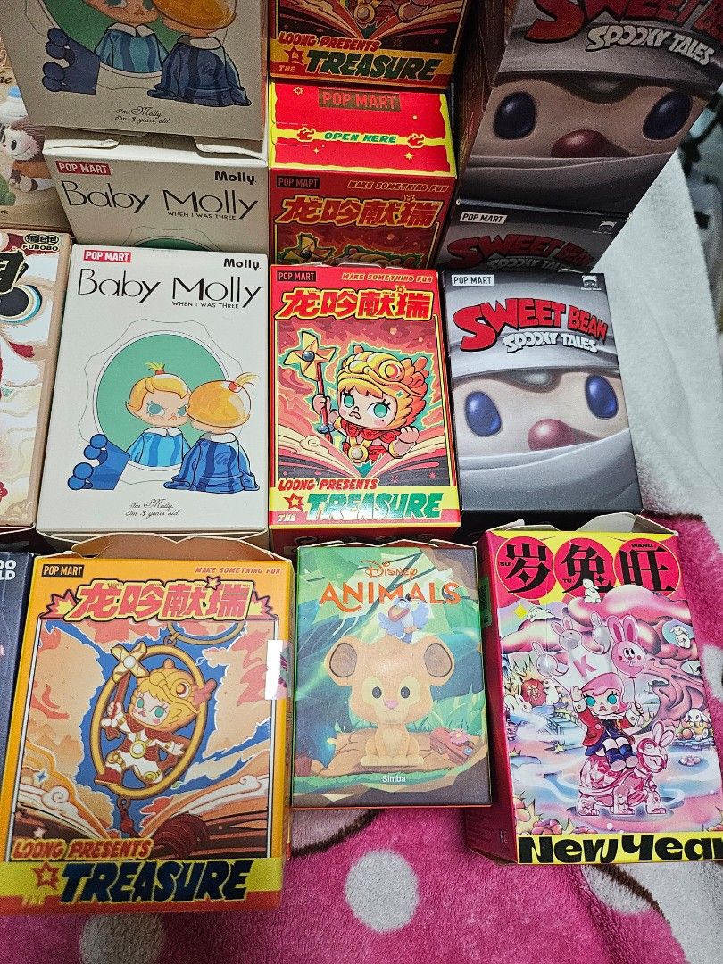 Blind Box- Pucky/Skullpanda/Labubu/Dimoo/Molly/Naci/Carebear/Hirono ...