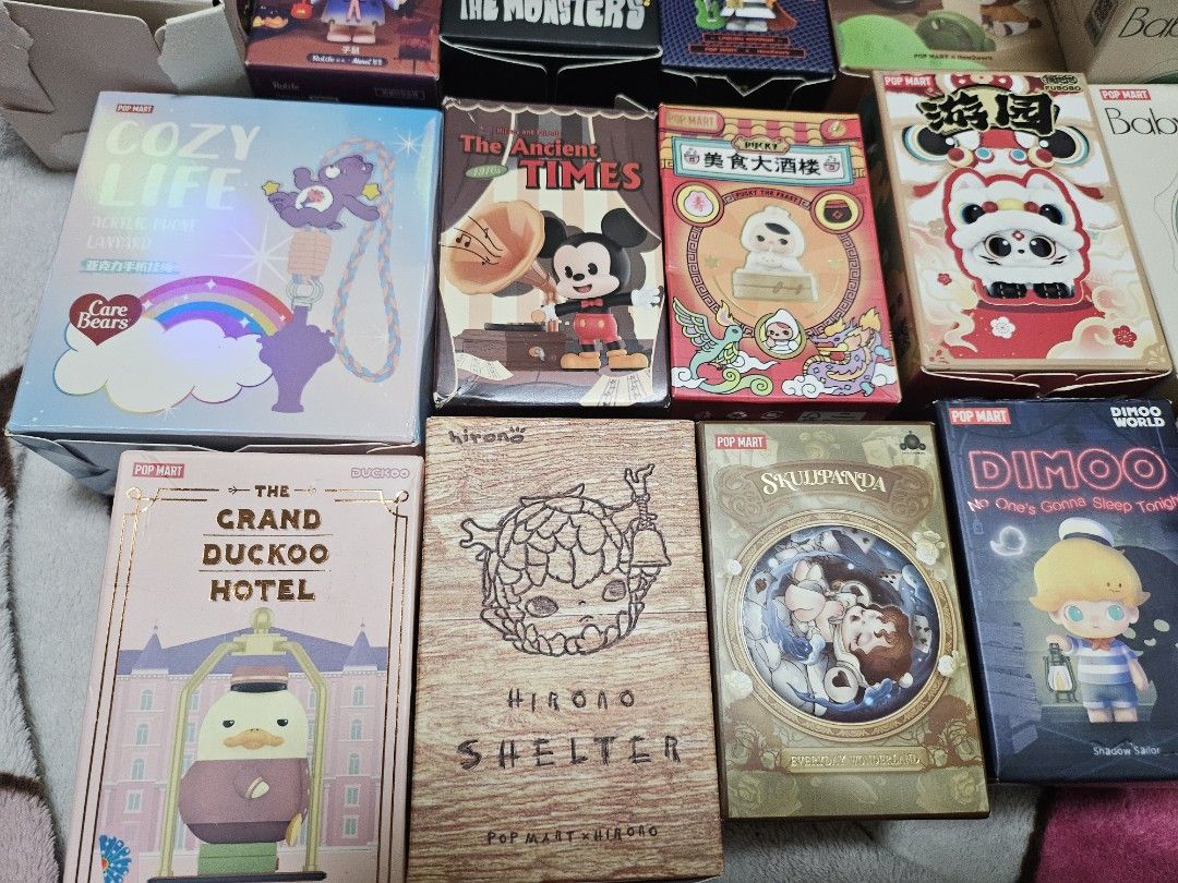 Blind Box- Pucky/Skullpanda/Labubu/Dimoo/Molly/Naci/Carebear/Hirono ...