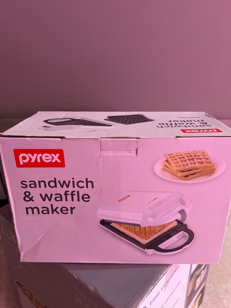 BNIB Pyrex Sandwich & Waffle maker, TV & Home Appliances, Kitchen ...