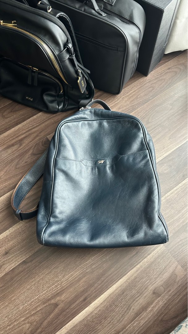 BRAUN BUFFEL Full Leather Backpack, Men's Fashion, Bags, Backpacks on ...