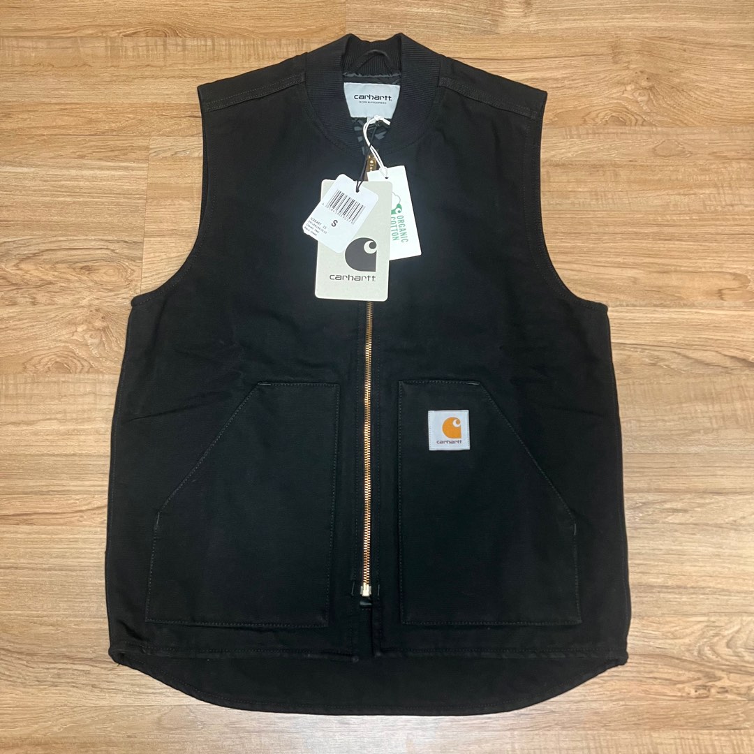Carhartt WIP Classic Vest Jacket Rinse Black Harley Davidson TFOA ...