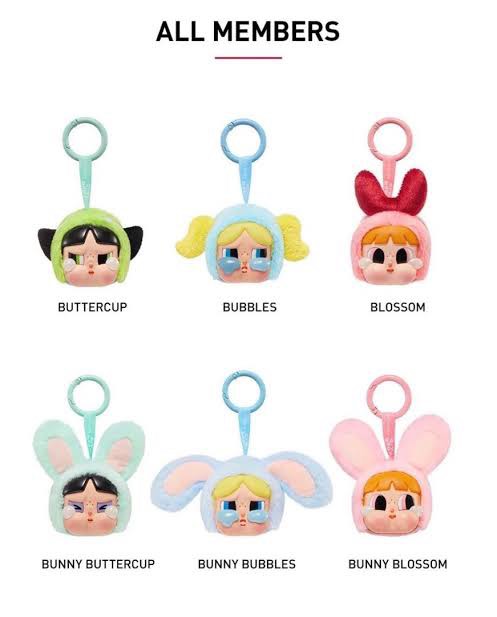 cbb x ppg vinyl face plush pendant bubbles, Announcements on Carousell