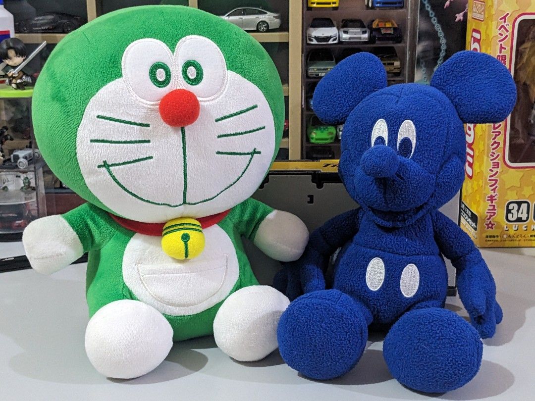 Combo Uniqlo Mickey Mouse & Doraemon Plush, Hobbies & Toys, Toys ...