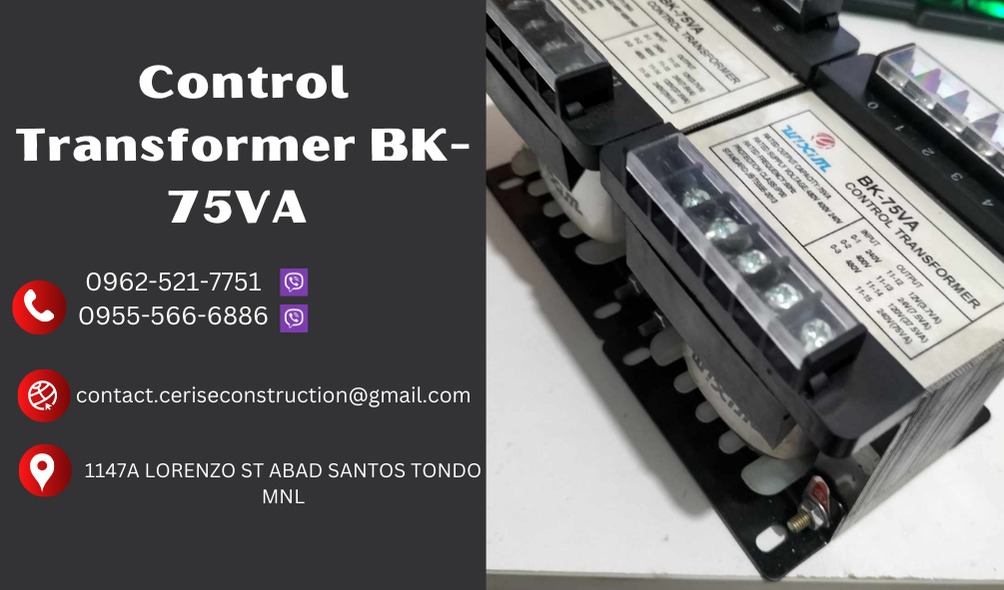 Control Transformer BK-75VA, Commercial & Industrial, Construction Tools & Equipment on Carousell