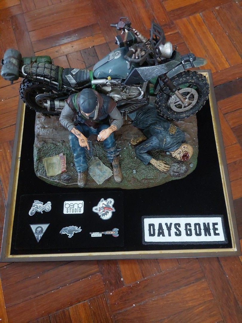 DAYS GONE resin statue with 6 pins & a patch, Hobbies & Toys ...