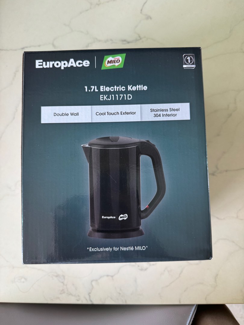 EuropAce 1.7L electric kettle on Carousell
