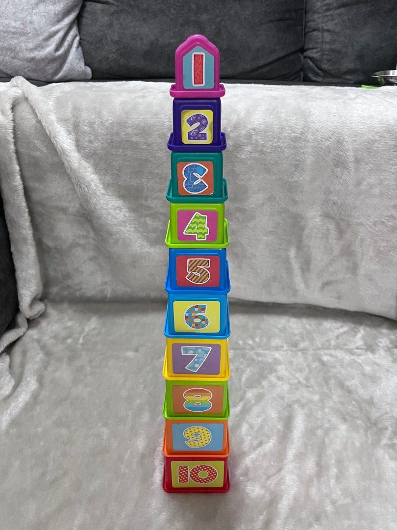 Fisher Price Numbers Stacking Block, Hobbies & Toys, Toys & Games on Carousell