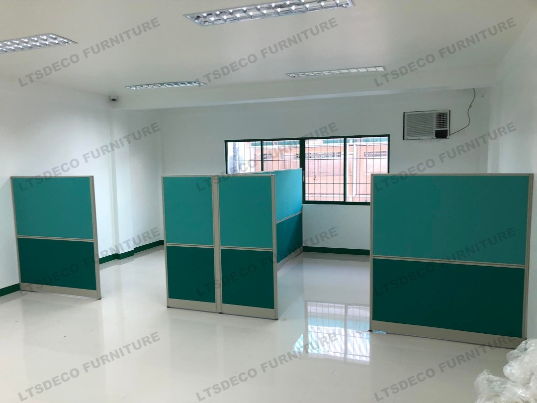 full fabric high panel divider office partitions with doors, Furniture ...