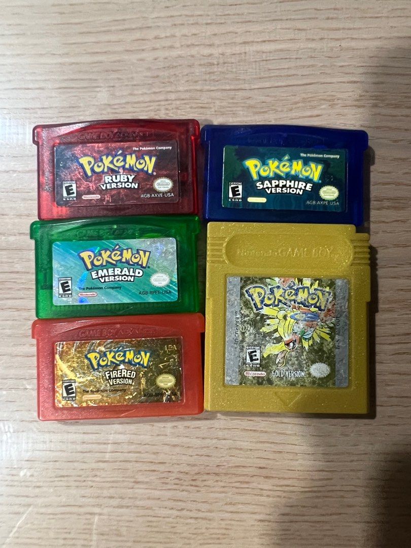 Gameboy Pokemon Emerald Pokemon Ruby Pokemon Sapphire Pokemon Firered ...